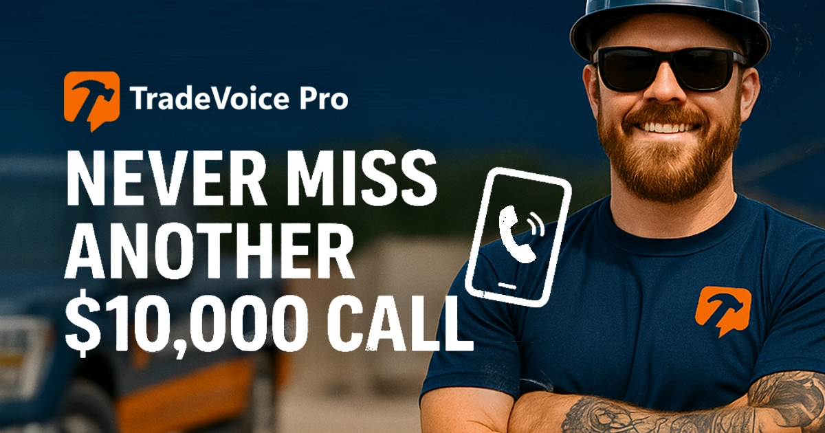 TradeVoice Pro - AI Receptionist for Trade Businesses | Never Miss ...
